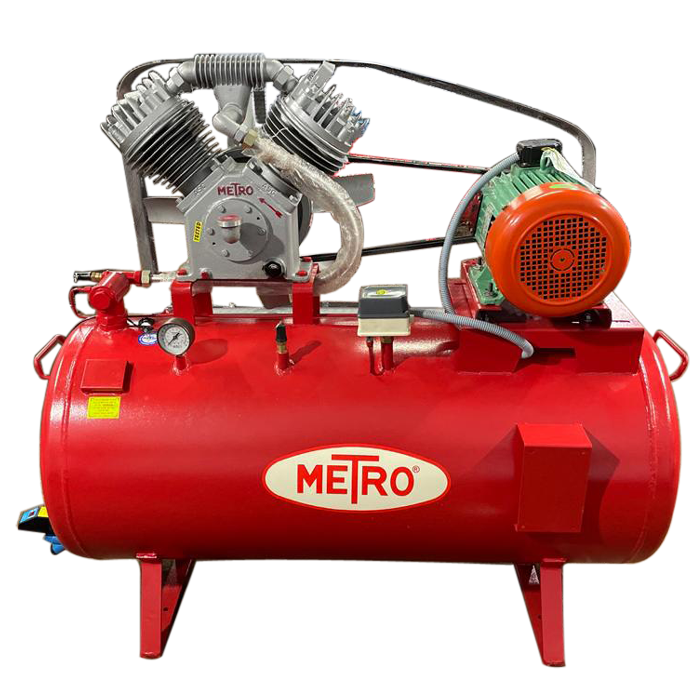 Single Stages Double Cylinder Units - Air Compressor